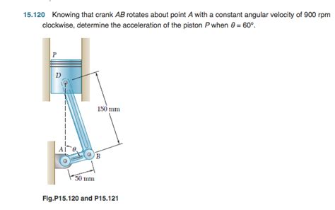 Knowing That Crank AB Rotates About Point A Chegg