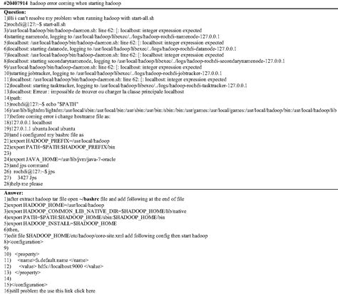 table 1 from can we use programmer s knowledge fixing parameter configuration errors in hadoop