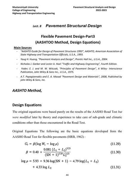 Resúmenes De Pavement Structural Design Descarga Apuntes De Pavement Structural Design