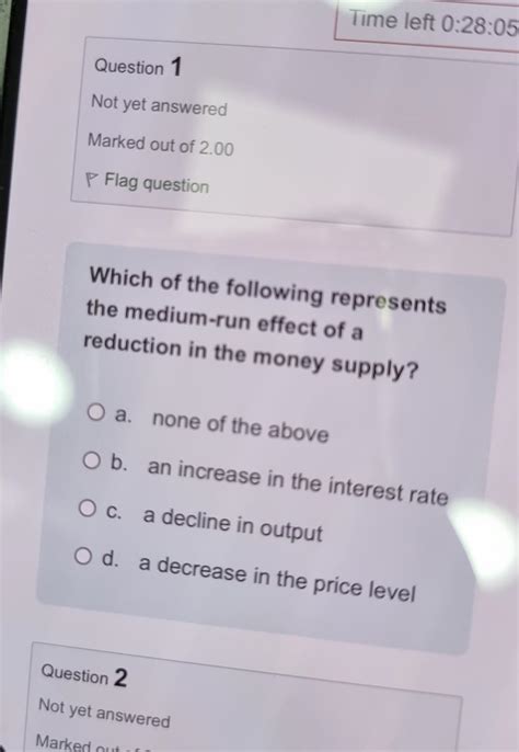 Solved Time Left 0 28 05question 1not Yet Answeredmarked Out