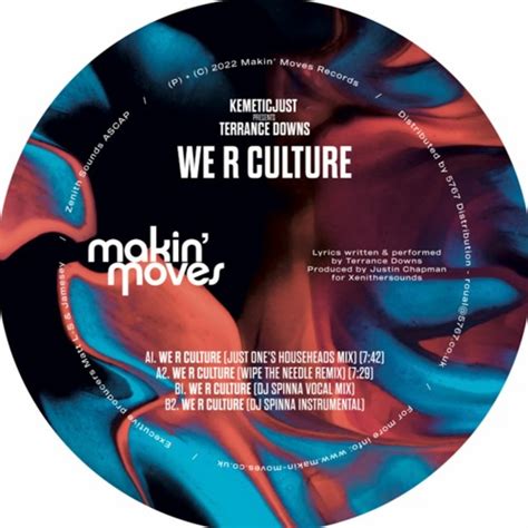 Stream Kemeticjust Presents Terrance Downs We R Culture Limited Vinyl Edition Inc Dj Spinna