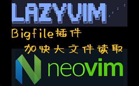 Neovim从新手到高手系列之Bigfile插件加快大文件的读取 肥清哥哥 肥清哥哥 哔哩哔哩视频