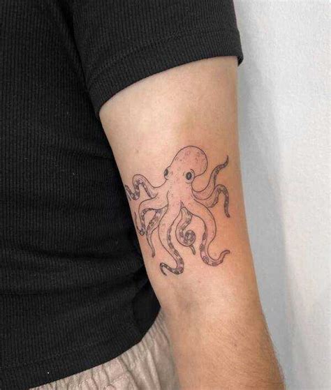 Minimalist Octopus Tattoos Minimalist Octopus Tattoo Small