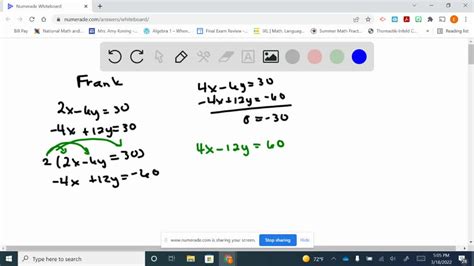 ⏩solved explain where frank went wrong while solving the give system