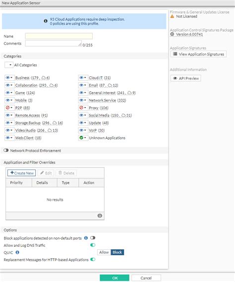 Create Or Edit An Application Sensor Fortiproxy 7 4 2 Fortinet Document Library