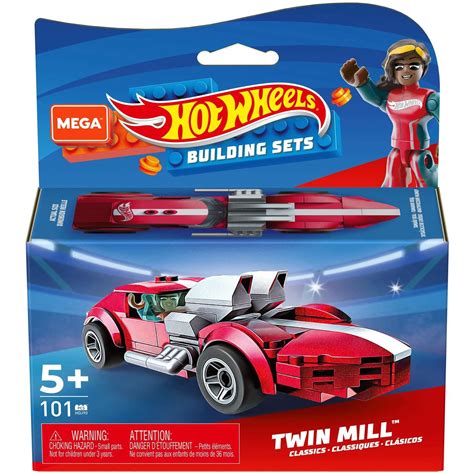 Конструктор Mega Construx Hot Wheels Машинка гоночная Твин Милл Hdj90
