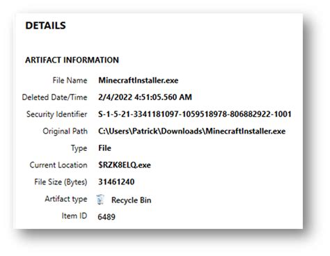 Computer Artifacts Top Artifacts Investigators Need