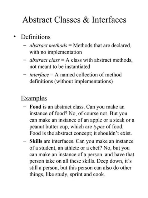interfaces implements presentation in java ppt