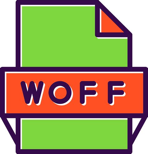 Woff File Format Icon Vector Art At Vecteezy