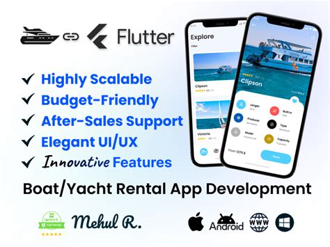 Scalable Yachtboat Rental App Flutter Dart Nodejs Androidioswebwin Upwork