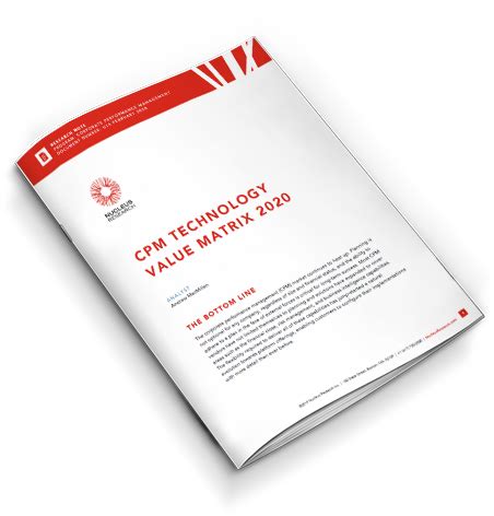 CPM Technology Value Matrix 2020 Prophix A Unified CPM Software For Your Business