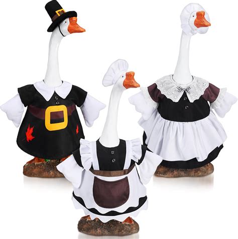 Yeyeplum 3 Set Thanksgiving Goose Outfit 23 Inch Fall