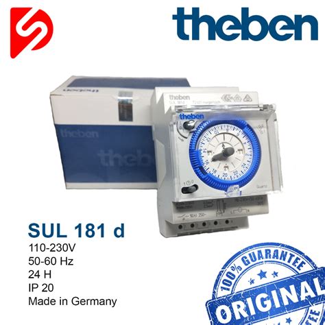 Jual Timer Switch Theben Sul 181 D Analog Sul181d Original Shopee Indonesia
