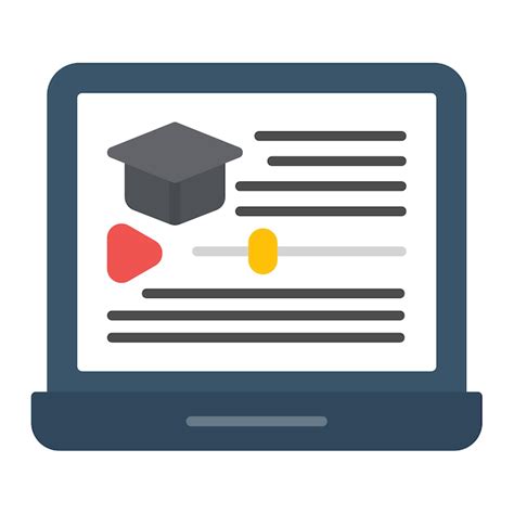 Premium Vector Course Flat Illustration