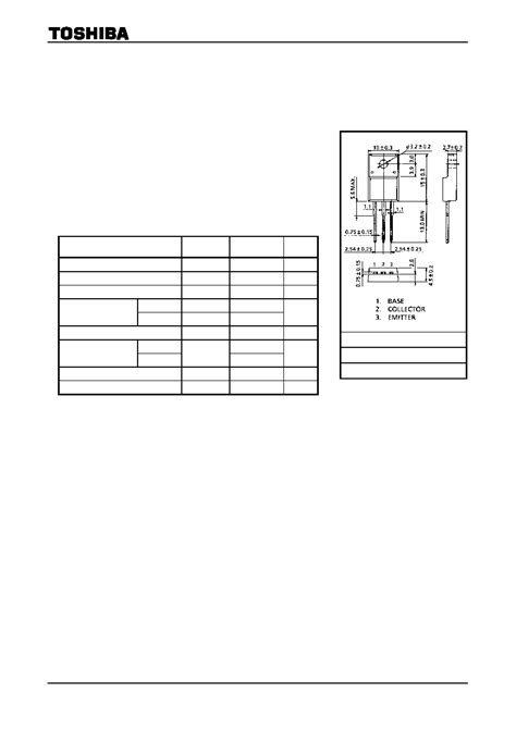 C5353 Datasheet 1 5 Pages Toshiba Silicon Npn Triple Diffused Type Pct Process Switching