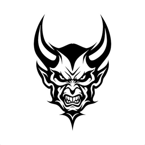 Premium Vector Horror Devil Logo