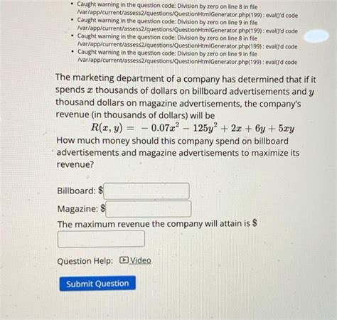 Solved • Caught Warning In The Question Code Division By