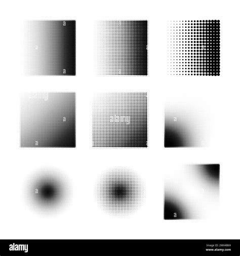Halftone Dots Texture Circle Halftone Comic Dotted Pattern Vector Illustration Stock Vector