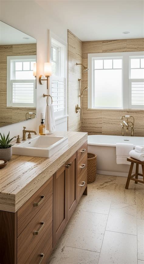23 Perfect Beige And Brown Bathroom