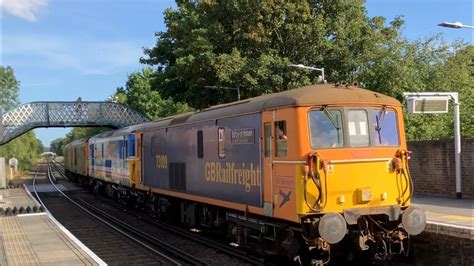 Unexpected Capture Quadruple Header Of Class 73s Passing Chertsey