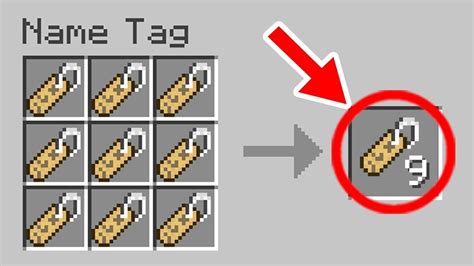 Name Tag Minecraft Crafting