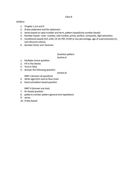 Class 8 Syllabus 2024 25 Pdf