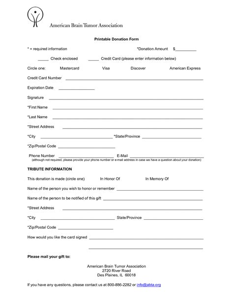 Donation Form Template Charlotte Clergy Coalition