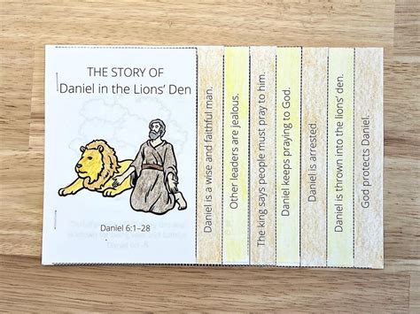 Daniel In The Lions Den Craft Daniel In Lions Den Daniel And The
