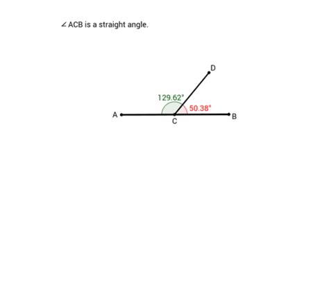 Supplementary Angles Geogebra