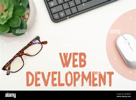 Hand Writing Sign Web Development Business Overview Web Development