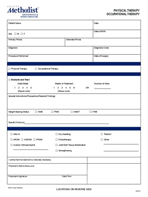 Fillable Online Rehabilitative Service Codes For Ot Pt And Speech
