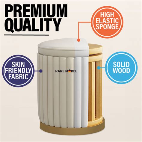 Stool Chair Dressing Chair Kerusi Makeup Chair Vanity Stool Storage Nordic Round Stool Dining