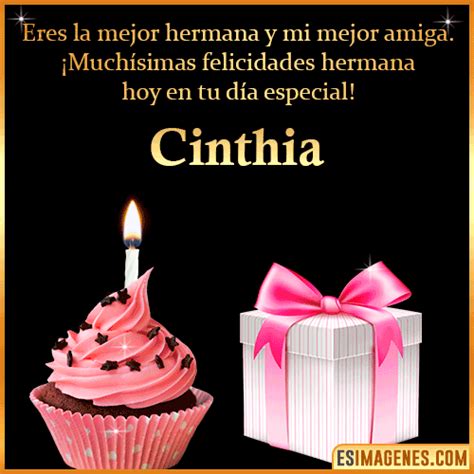 Feliz Cumpleaños Hermana Cinthia