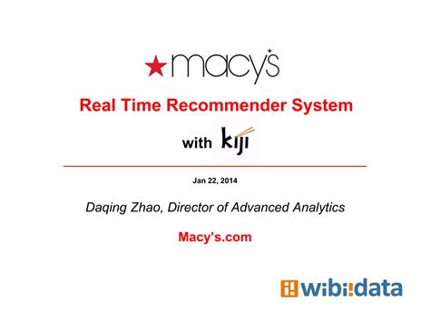 Real Time Recommendation System Using Kiji Pdf Databases Computer