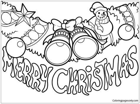 Coloring Pages That Say Merry Christmas At Getdrawings Free Download