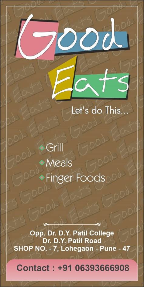 Menu At Good Eats Pune