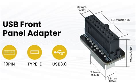 Ubanu Usb 32 Gen 1 To Usb 32 Gen 2 Header Adapter