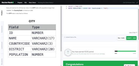 Sql Learningtosolving Hackerrank Database Growthmindset Aadarsh