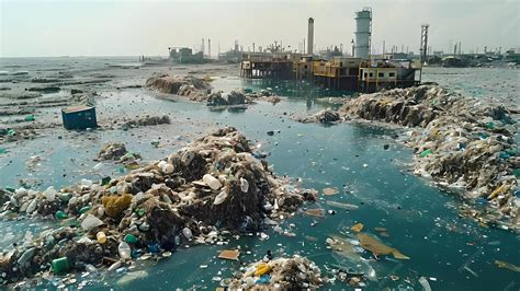 Premium Photo Overflowing Landfill Highlights Plastic Pollution Issue