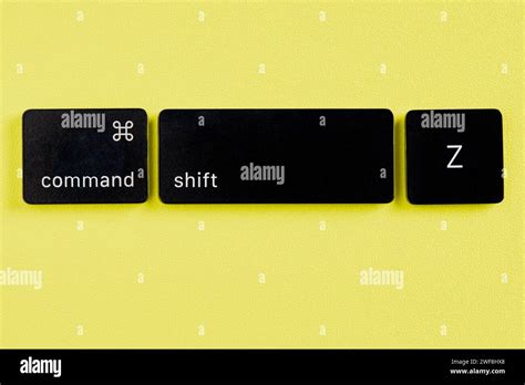 The Command Key Shift Key And Z Key Are Removed From A Keyboard With