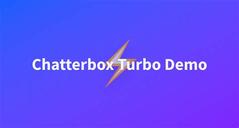 Chatterbox Turbo Demo A Hugging Face Space By Purekonect