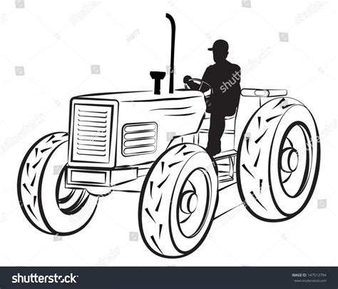 Outline Drawing Of Tractor At Explore Collection Of Outline Drawing Of Tractor