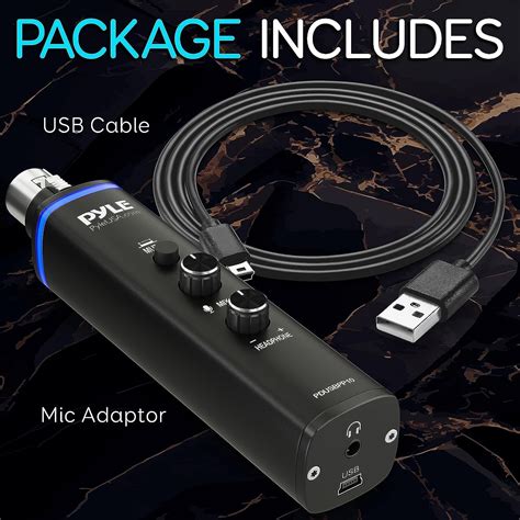 Pyle Microphone Xlr To Usb Signal Adapter Universal Plug And Play Xlr