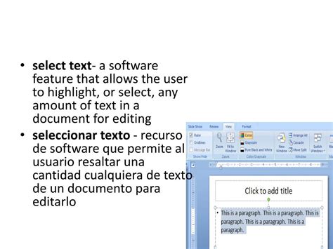 Ppt Word Processing Basics Powerpoint Presentation Free Download