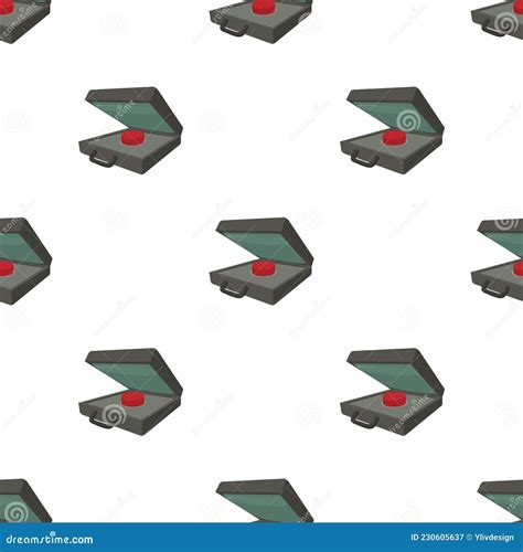 Alarm Button Pattern Seamless Vector Stock Vector Illustration Of