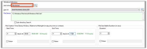 File Arrival Jobs Help