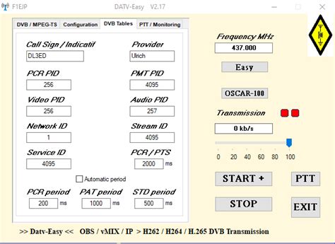 Dvb T Mit Datv Easy Software Amsat Dl Forum