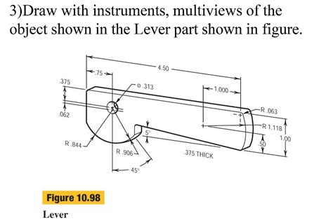 Solved 3draw With Instruments Multiviews Of The Object