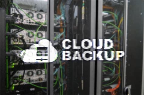 Cloud Backup Server Data Loss Prevention Stock Image Image Of Line Business 123084303