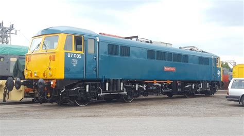 Crewe Heritage Centre Photo Class 87 87035 In Br Blue Livery At